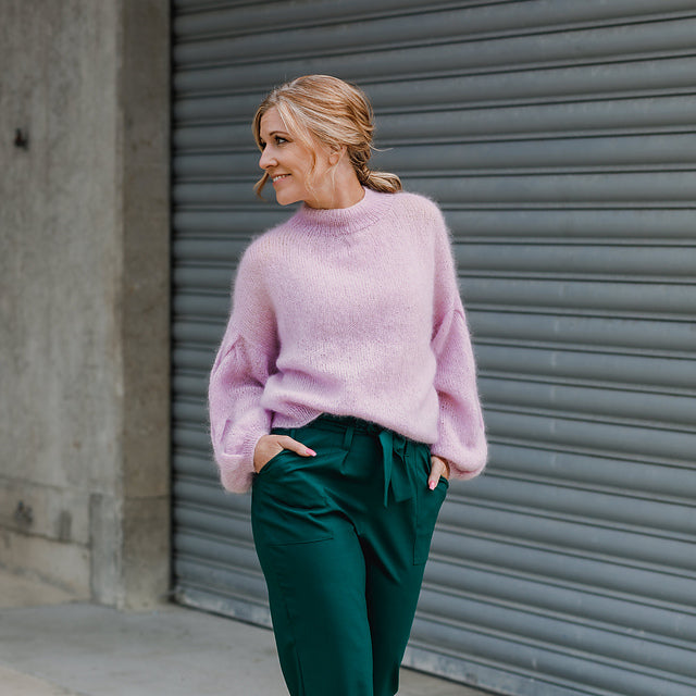 Plait Sleeve Sweater By Purl Foundry Printed Pattern Loopine Wool Co