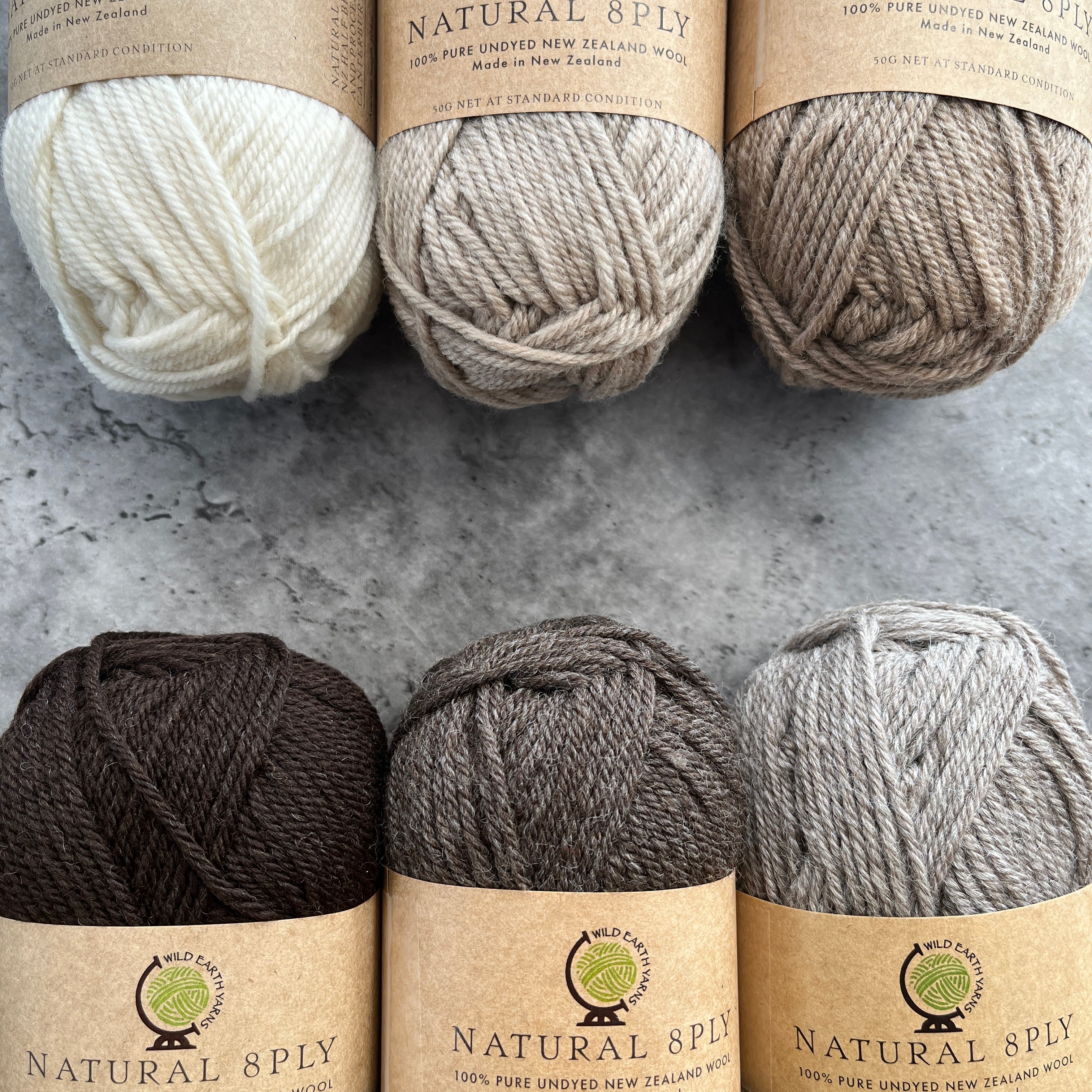 Wild Earth Yarns Natural Haunui // 8ply – Loopine Wool Co