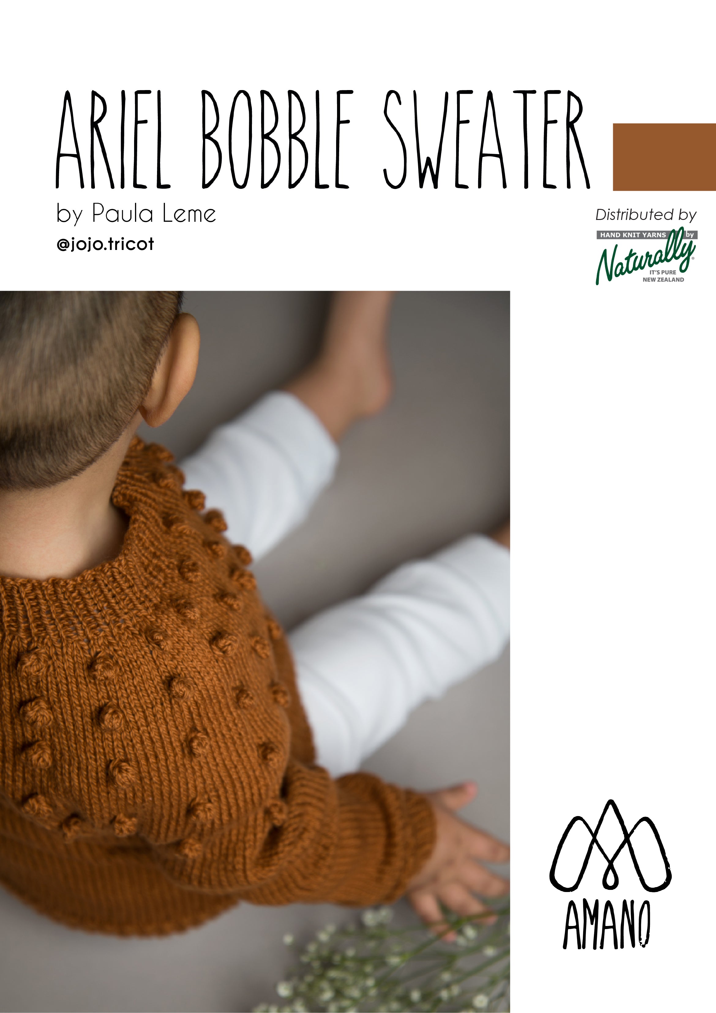 Ariel Bobble Sweater - Printed Pattern – Loopine Wool Co
