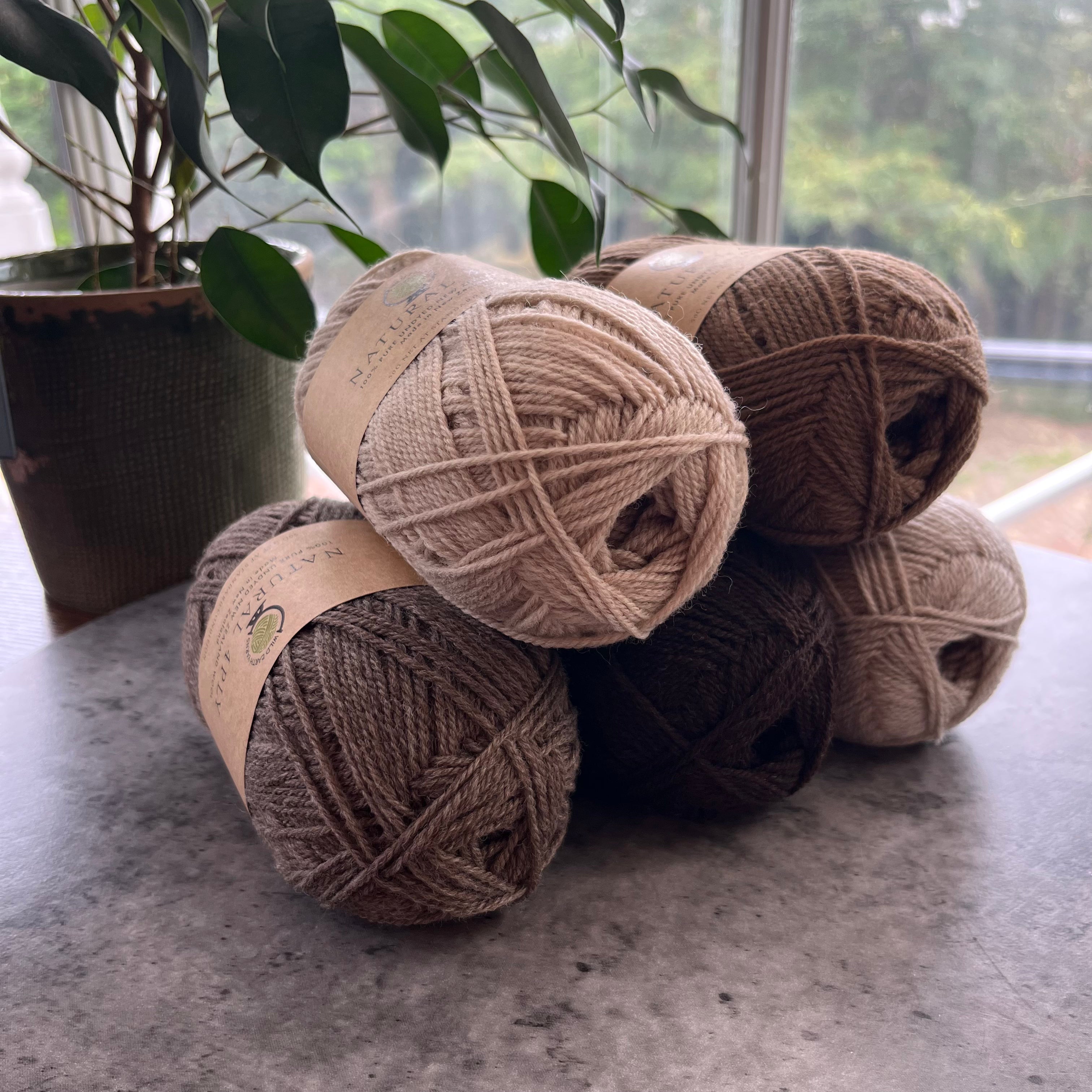 Wild Earth Yarns Natural Haunui // 4ply – Loopine Wool Co