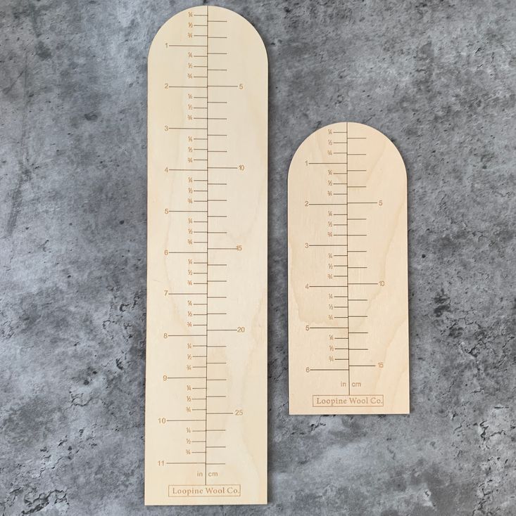 Loopine Wooden Sock Rulers – Loopine Wool Co