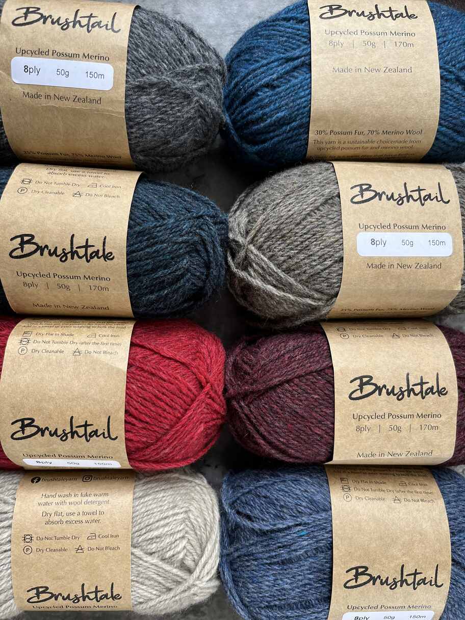Brushtale Upcycled Possum Merino Yarn // 8ply – Loopine Wool Co